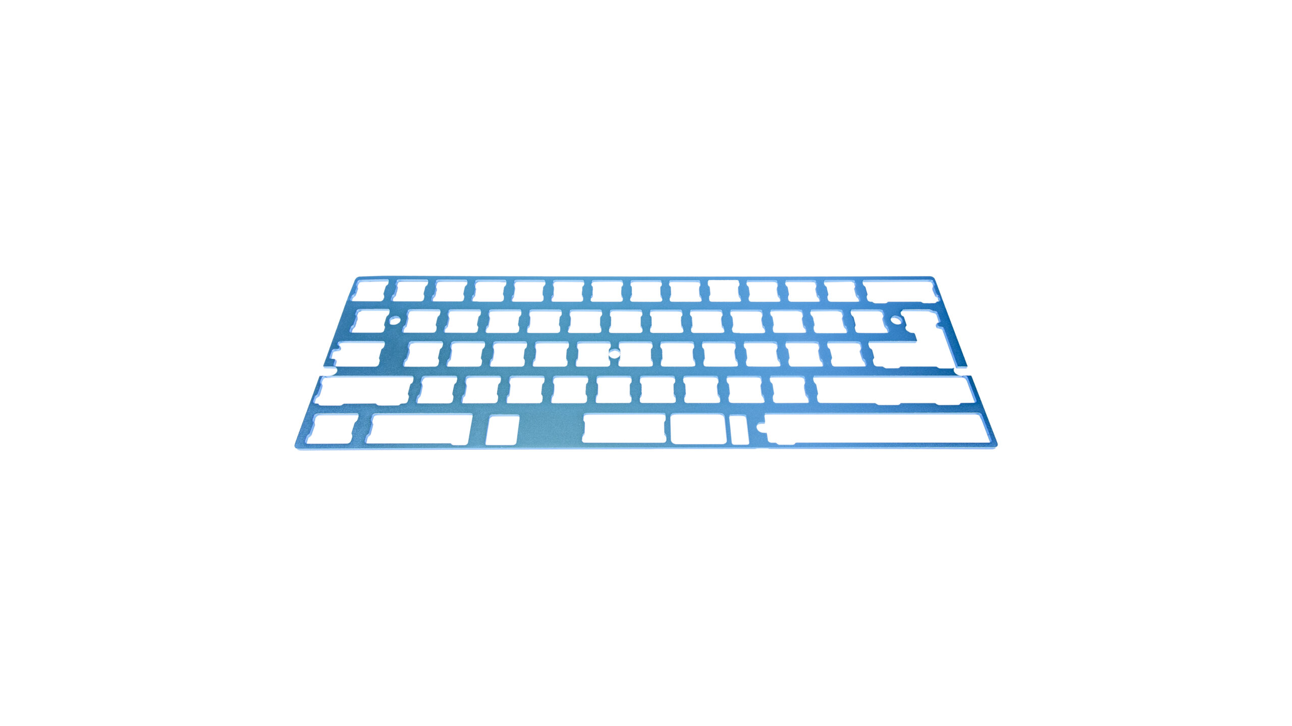 60% Plate 64 Key Layout Blue | Reelag